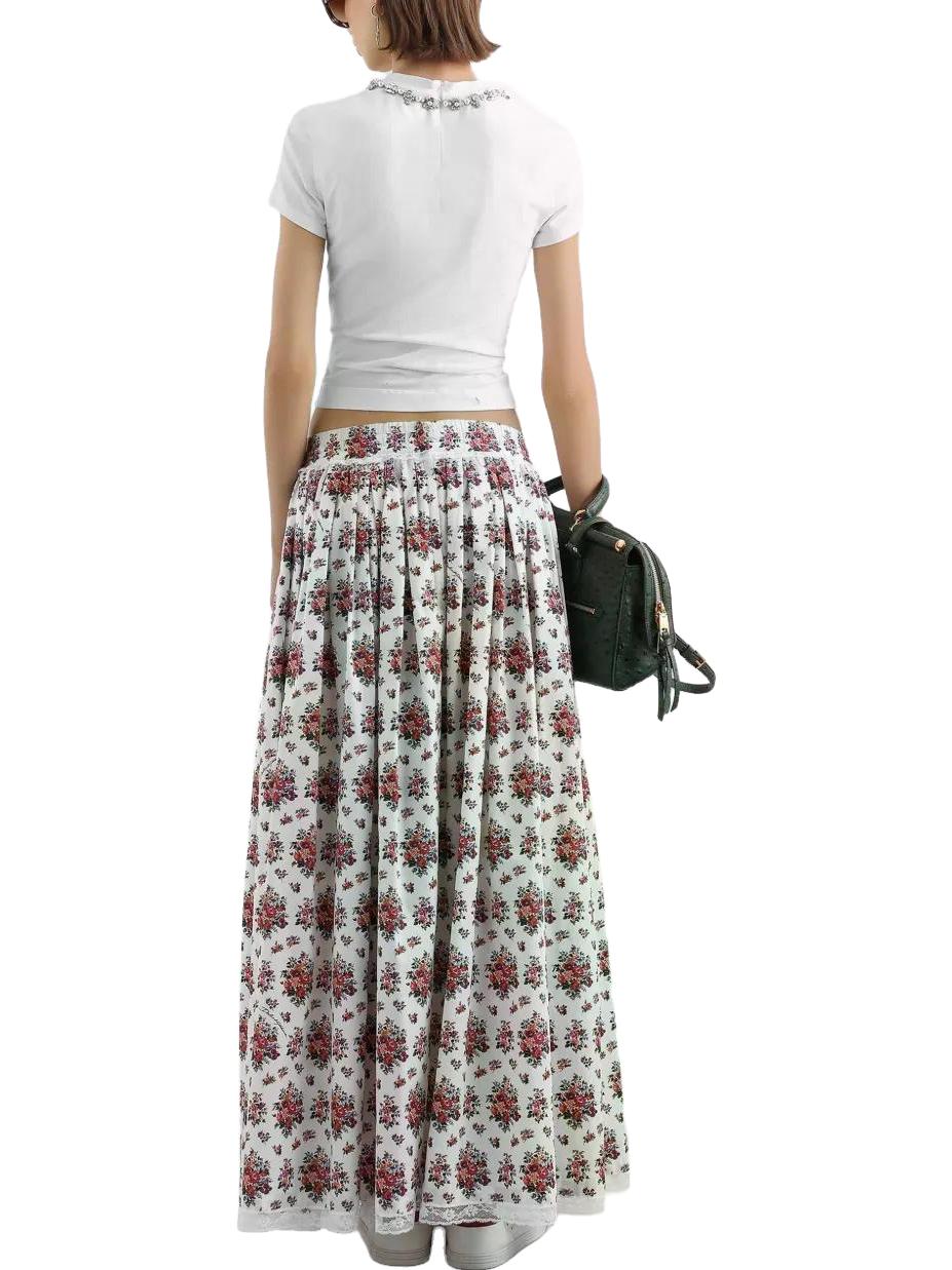 DOLCE & GABBANA Dolce & Gabbana Floral Appliqué Crew Neck T-Shirt