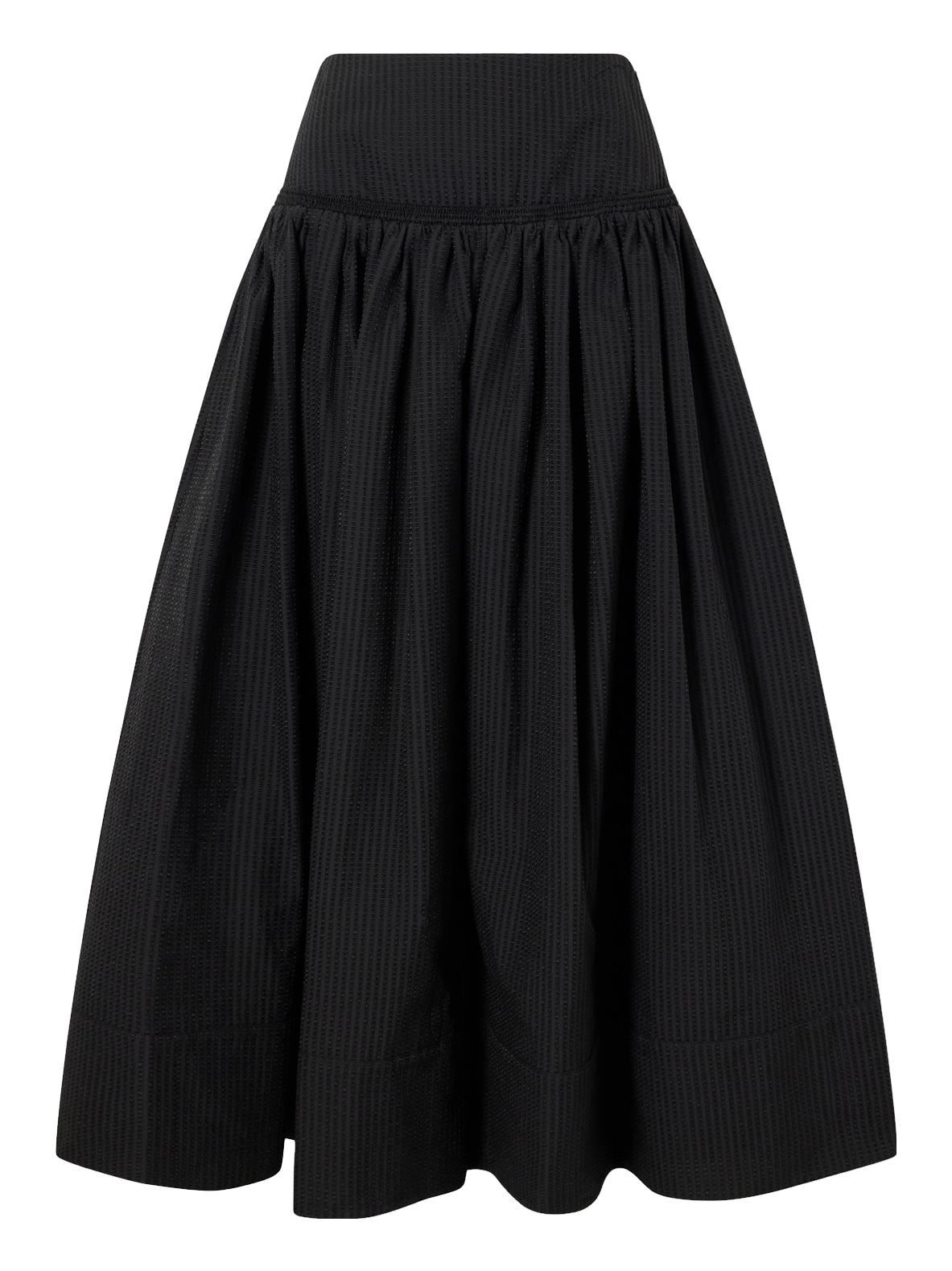 ALAÏA Alaïa Textured Cotton Midi Skirt
