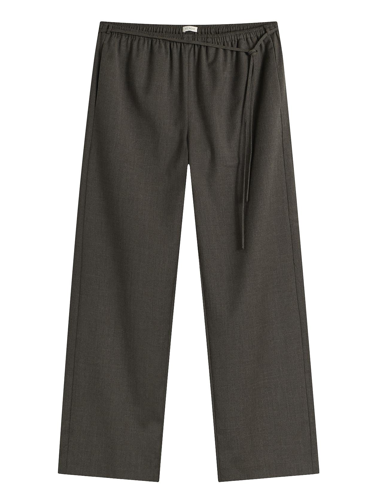 ST. AGNI ST. Agni Straight Leg Wool Blend Pants