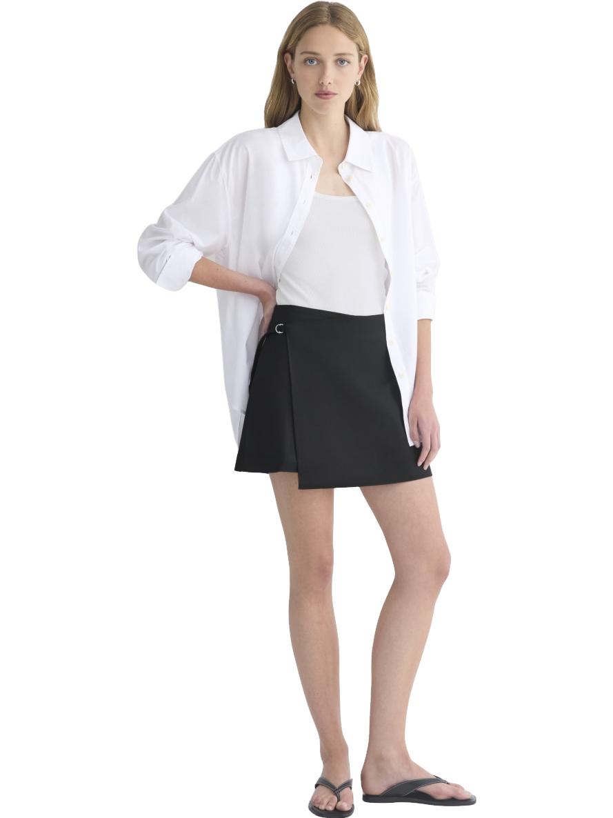 EVERLANE Everlane Tailored Drape Mini Skort