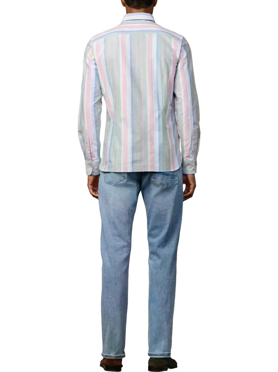 HACKETT LONDON striped oxford shirt