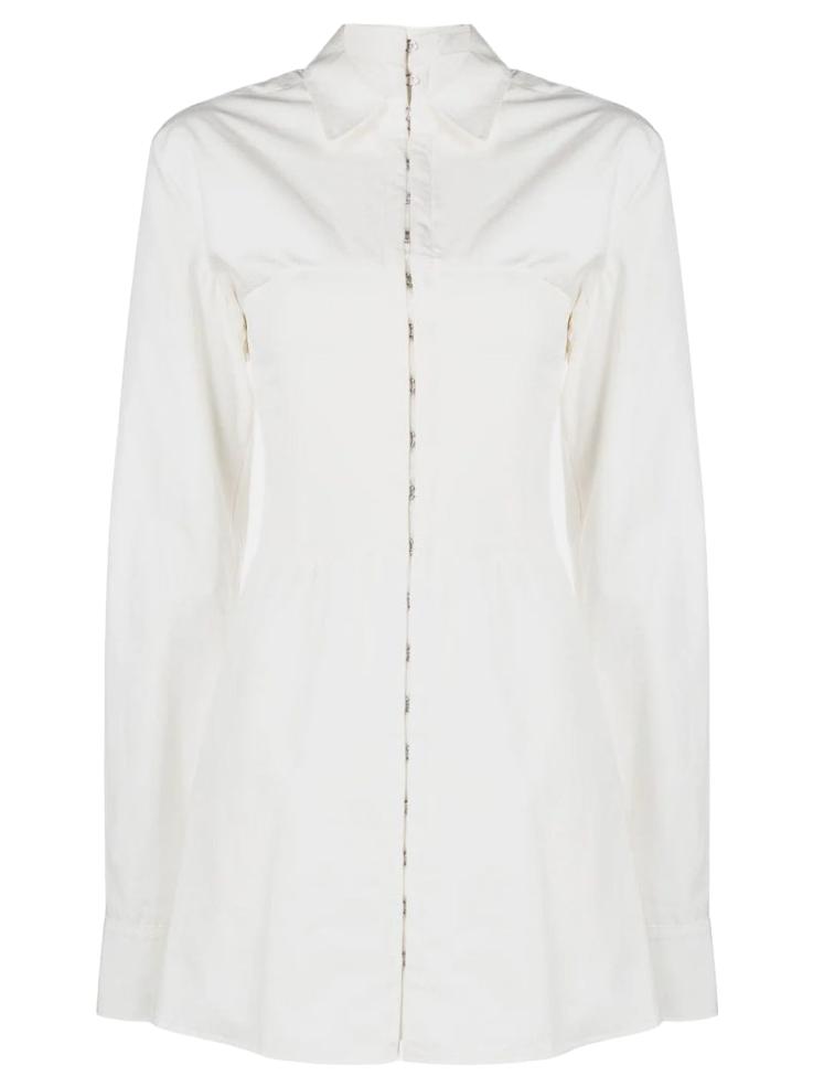 Dion Lee Fan Lace Zip Mini Dress In Black - 50% Off | Editorialist