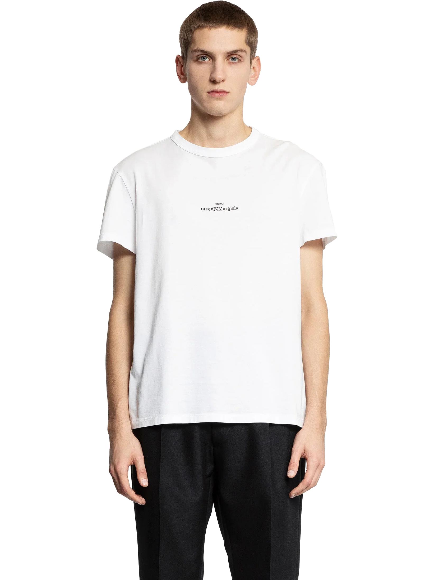 MAISON MARGIELA distorted logo t-shirt