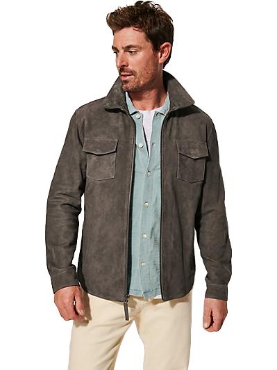 OVERLAND Overland Ari Suede Leather Shirt Jacket