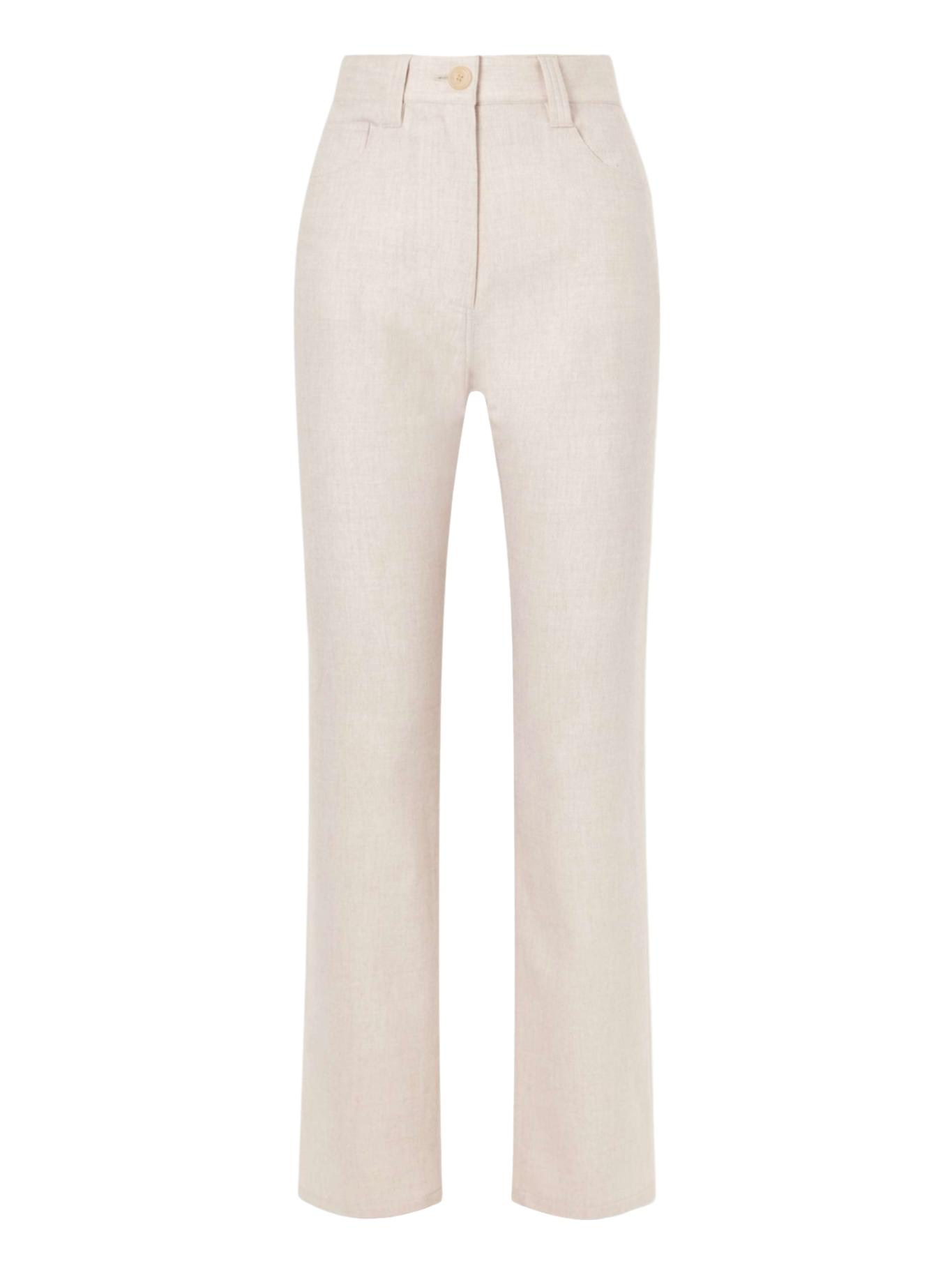 KHAITE Khaite Wool and Cashmere-Blend Straight-Leg Pants