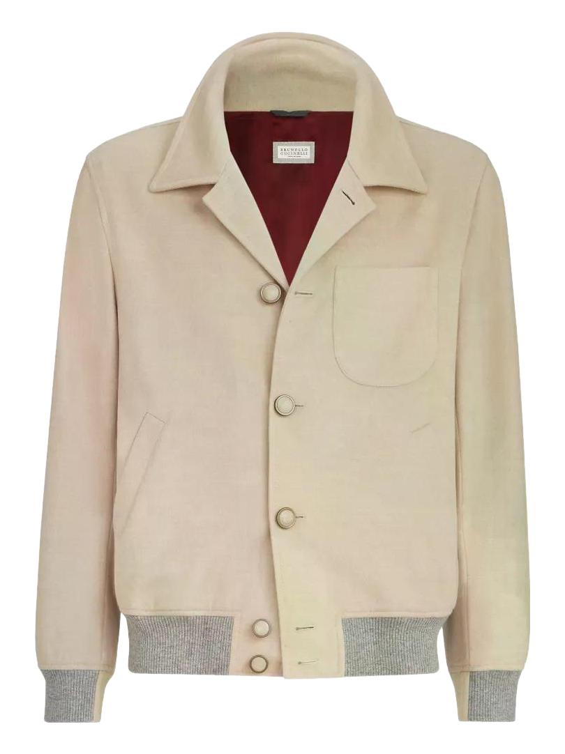 BRUNELLO CUCINELLI Brunello Cucinelli Lightweight Virgin Wool Cloth Outerwear Jacket
