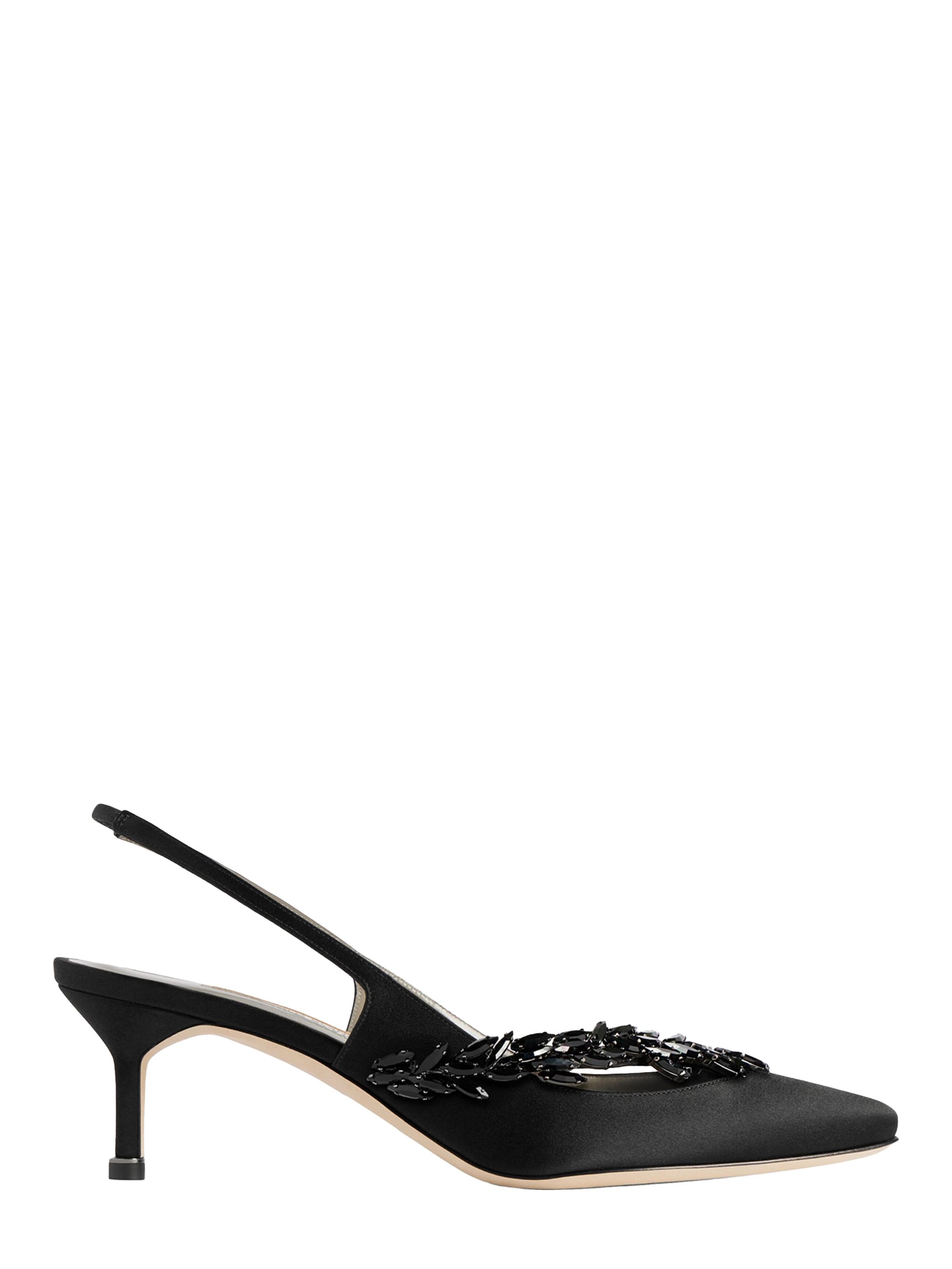 BALENCIAGA Balenciaga x Manolo Blahnik Embellished Slingback Heels