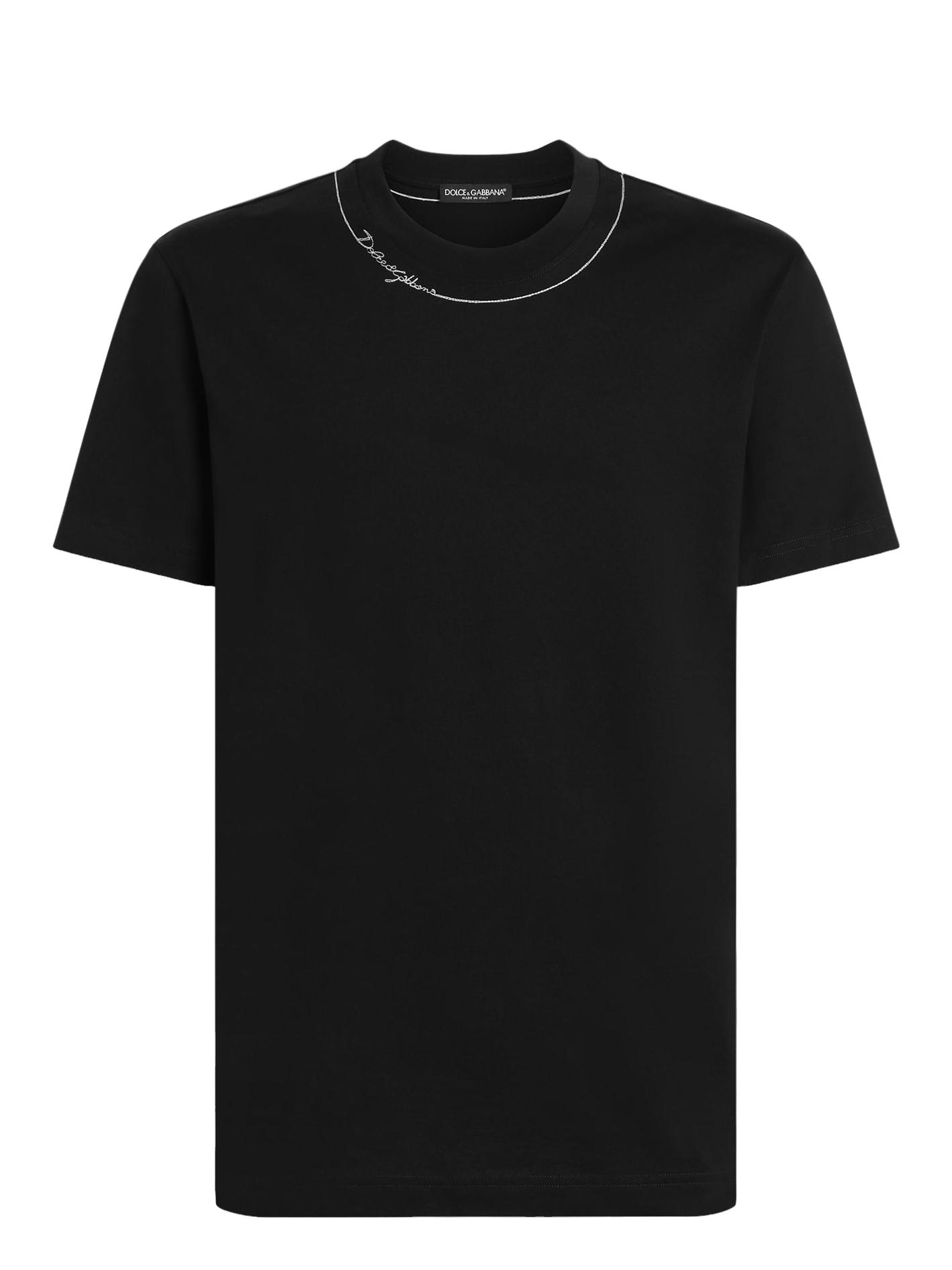 DOLCE & GABBANA cotton t-shirt with embroidery