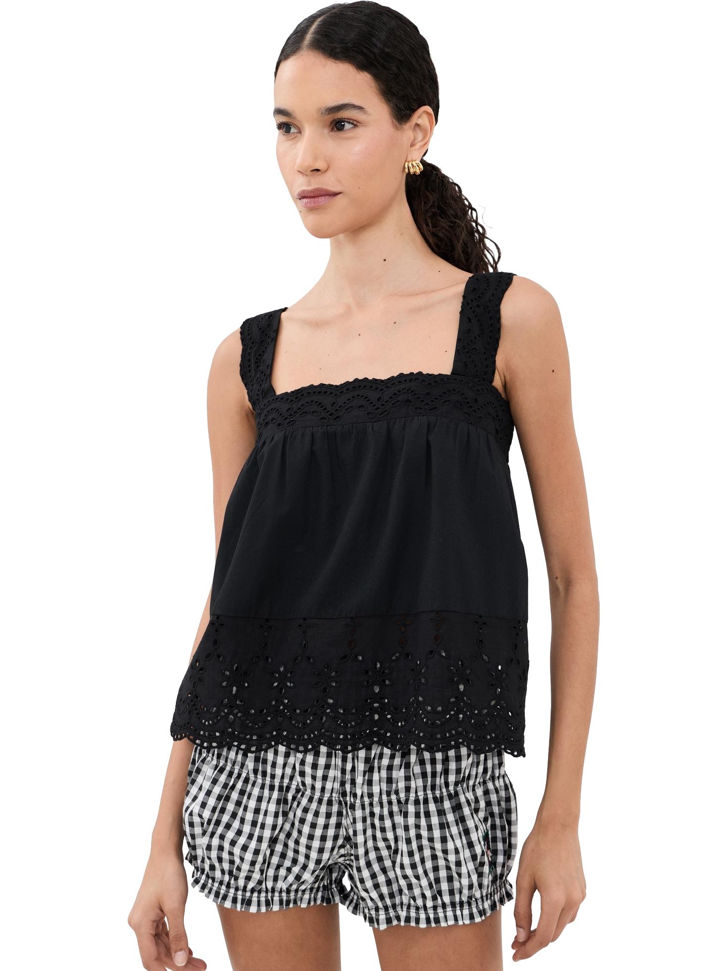 POUPETTE ST BARTH Galia Broderie Anglaise Cotton Miniskirt