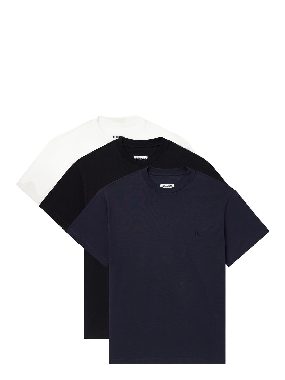 JIL SANDER Jil Sander - Three-Pack Logo-Appliquéd Cotton-Jersey T-Shirts - Men - Multi - S