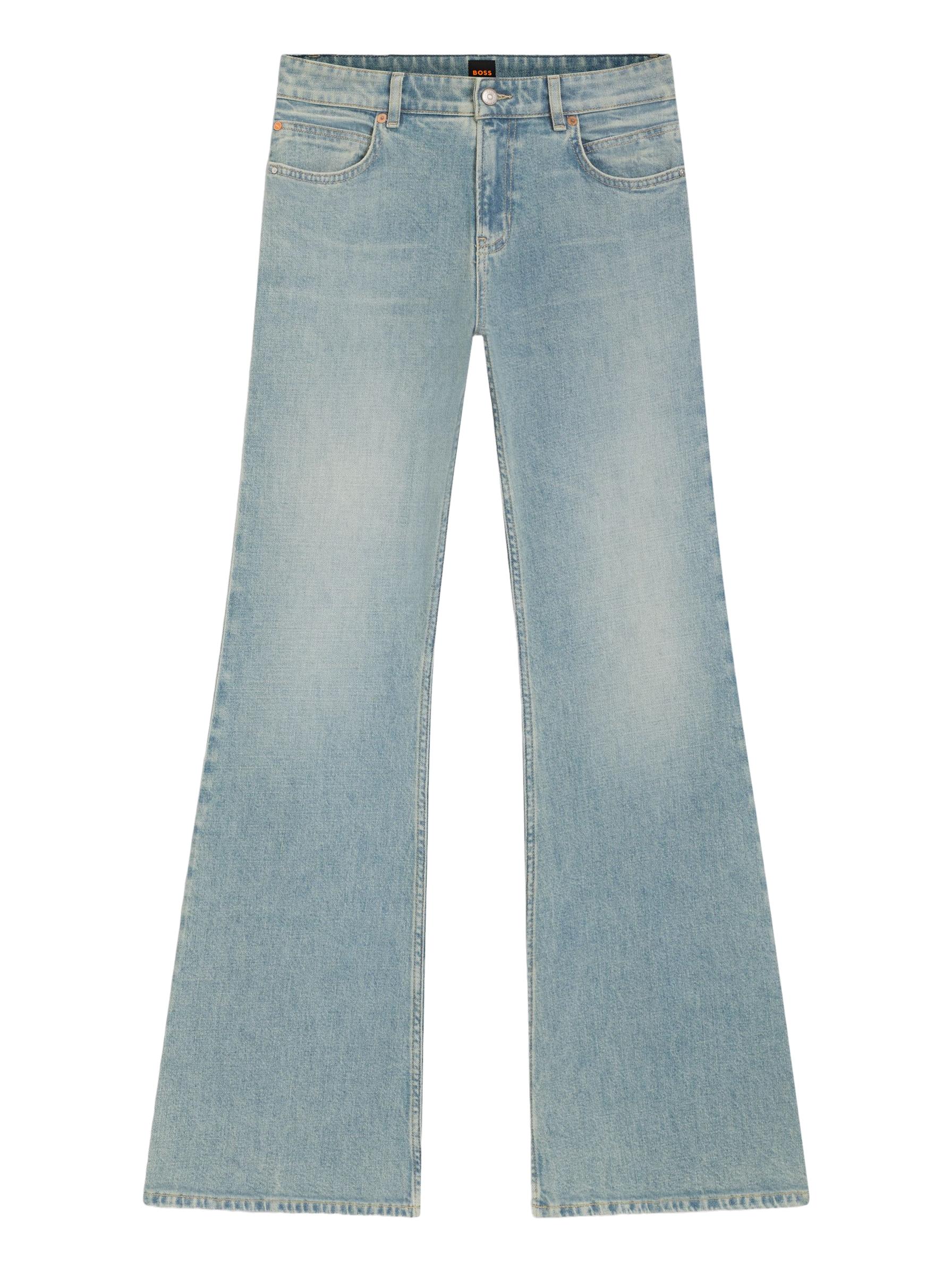 BOSS BOSS Flared-Leg Jeans in Light Denim