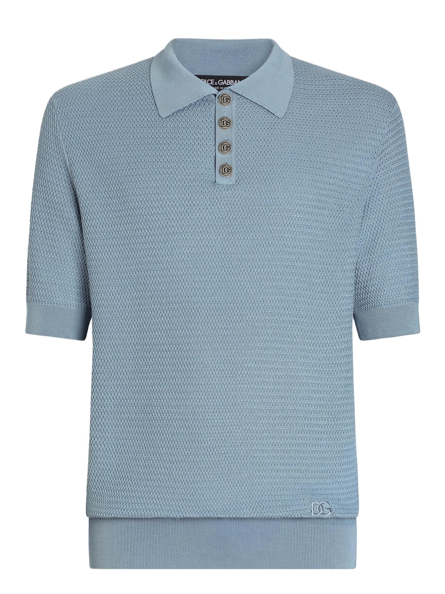 DOLCE & GABBANA silk polo shirt