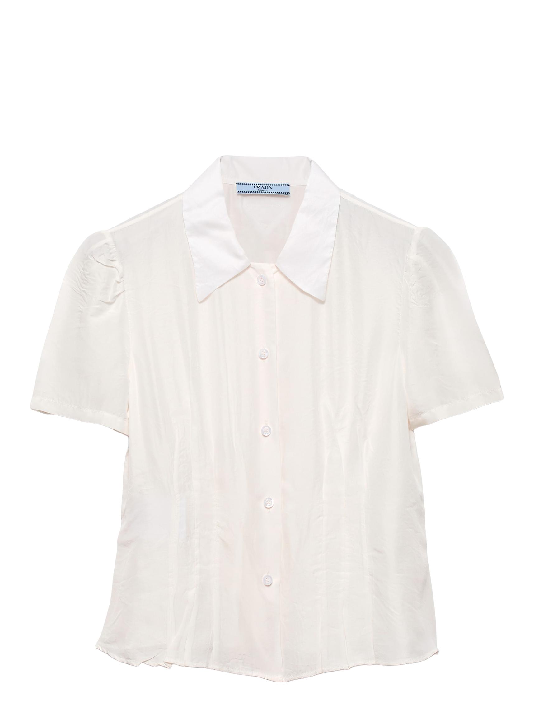 PRADA Prada Garment-Dyed Washed Silk Shirt