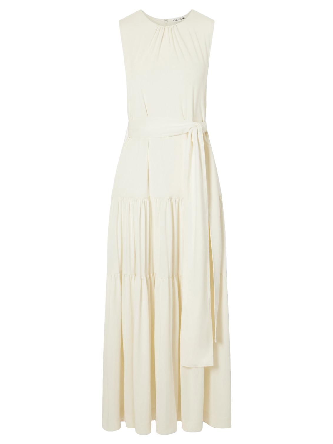 ALTUZARRA Altuzarra Liza Belted Tiered Maxi Dress