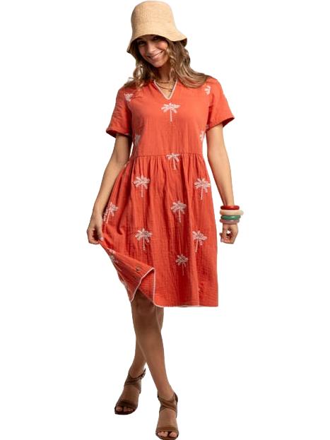 BRAKEBURN Brakeburn Sol Embroidered Midi Dress