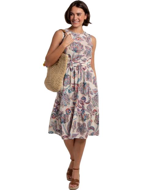 BRAKEBURN Brakeburn Paisley Print Midi Tea Dress