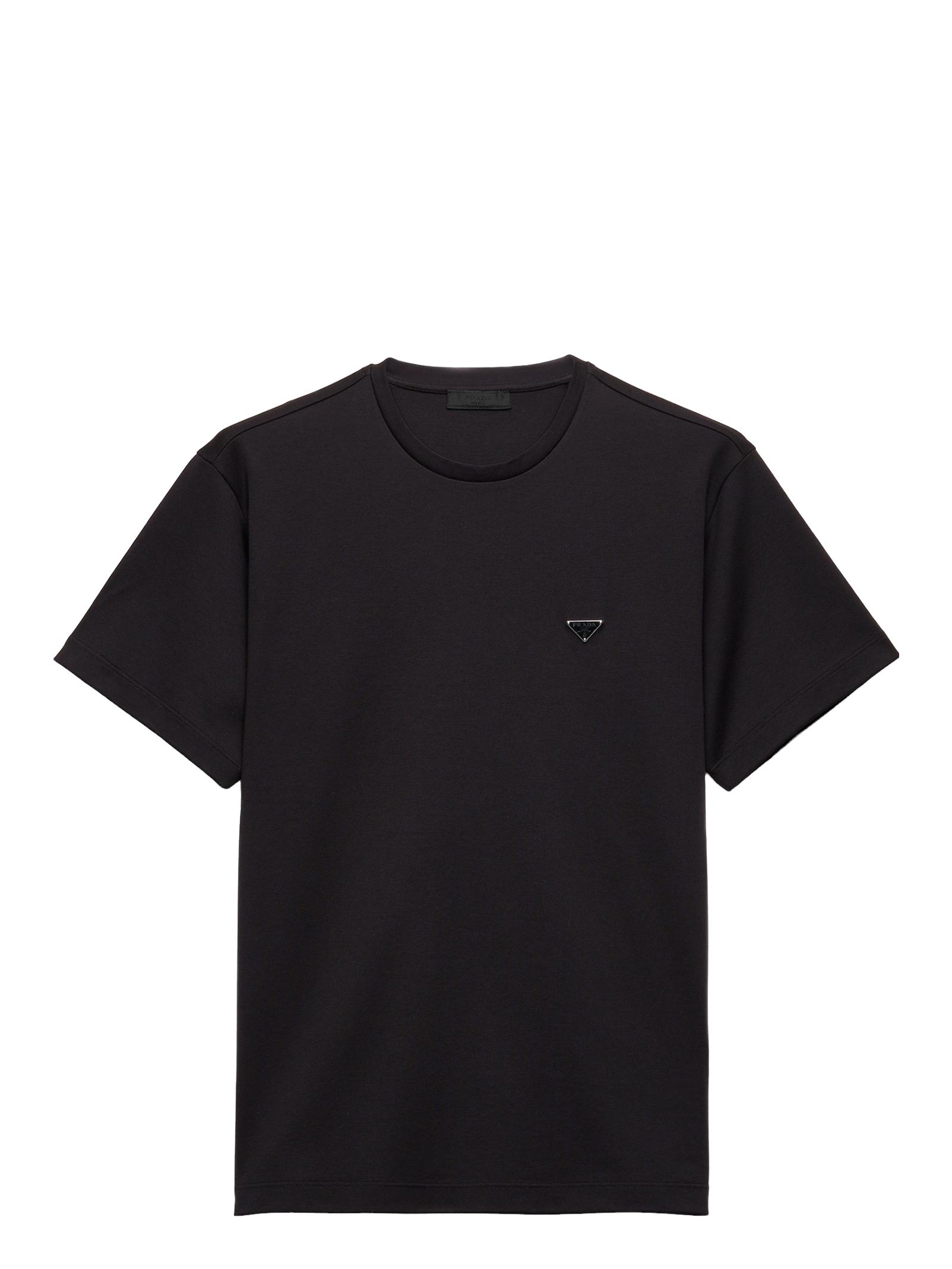 PRADA Prada Triangle-Logo Crewneck T-Shirt