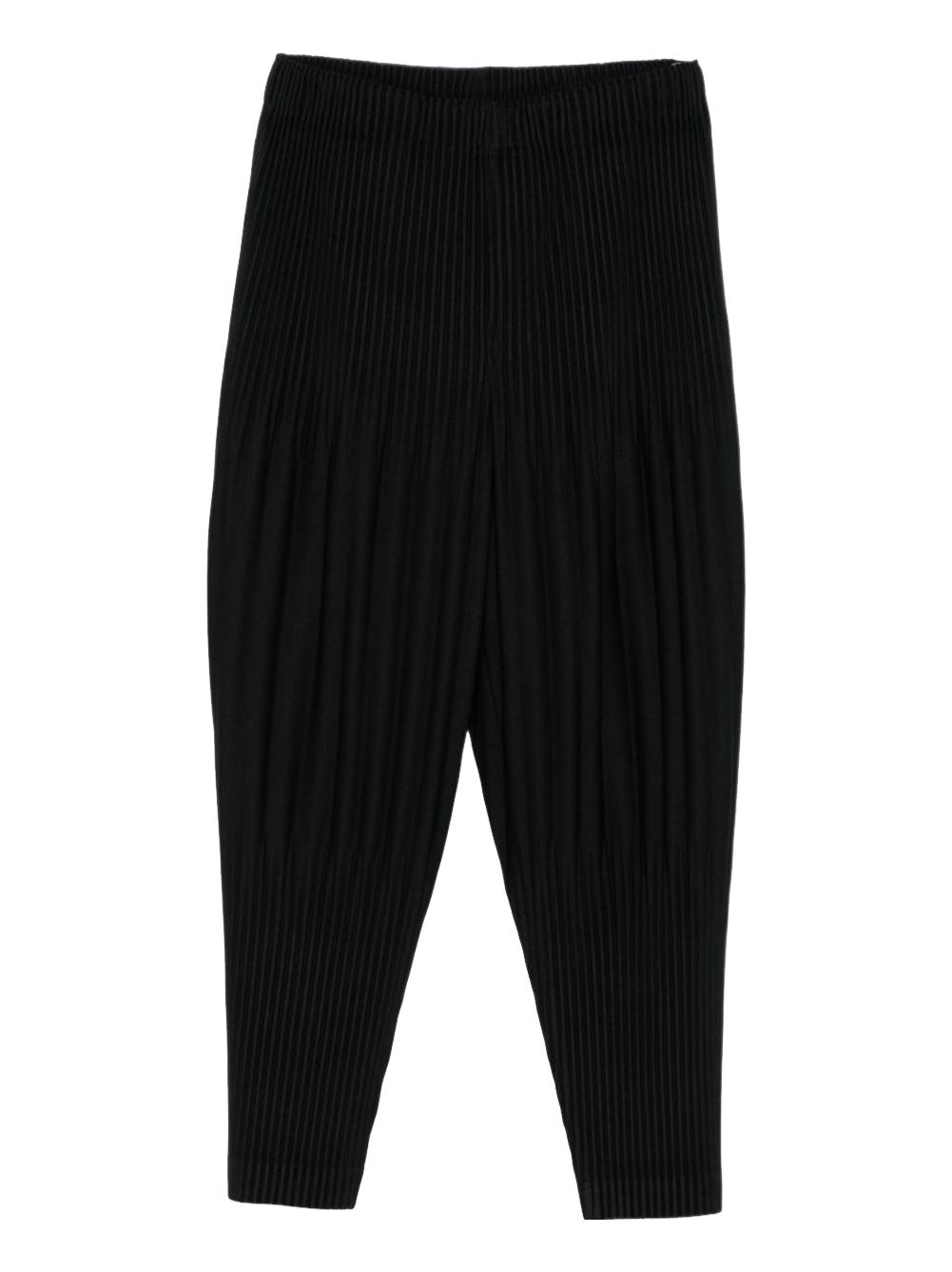 ISSEY MIYAKE Homme Plissé Issey Miyake Pleated Cropped Trousers