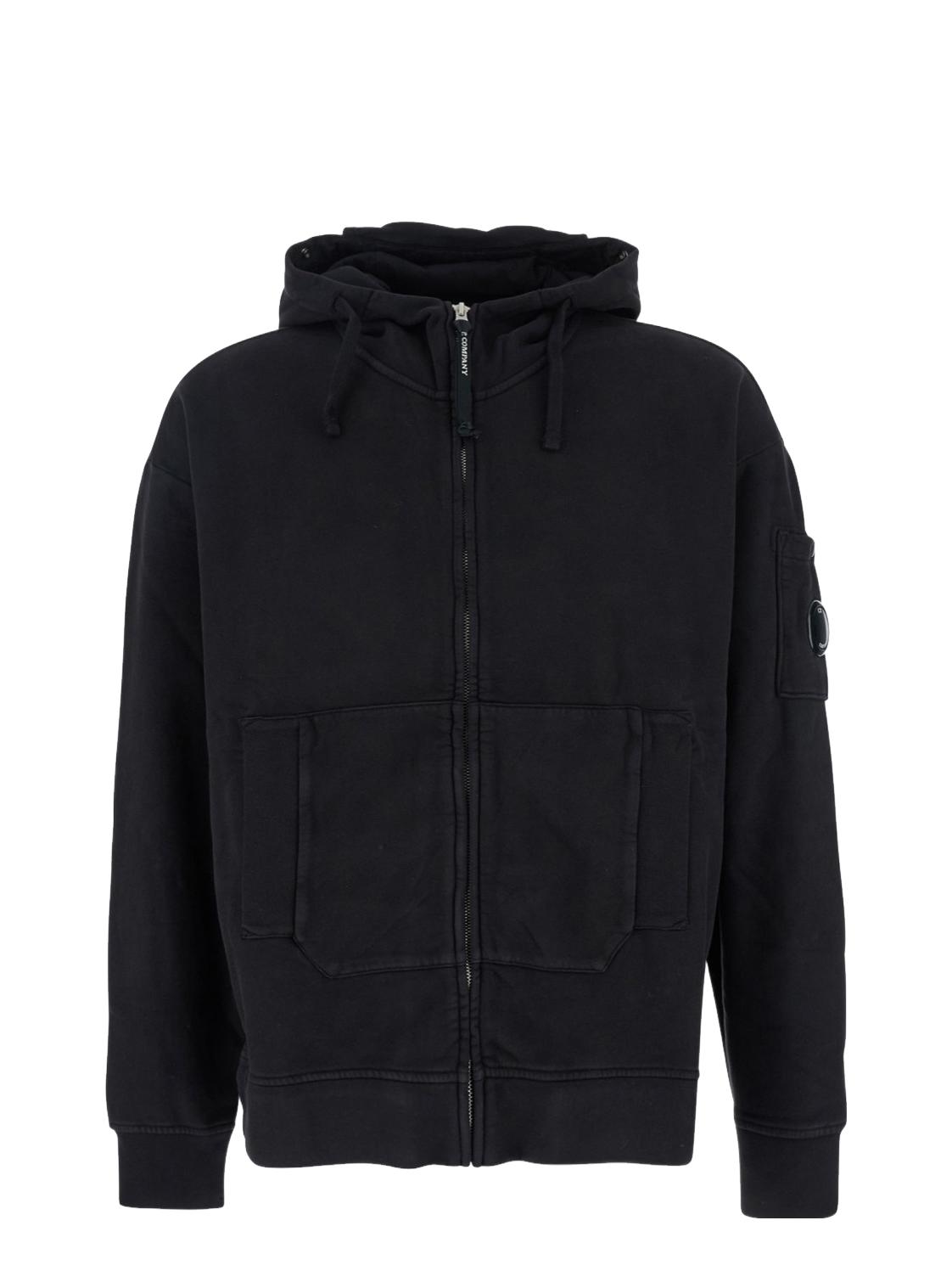 C.P. COMPANY Quilted down jacket with zip closure