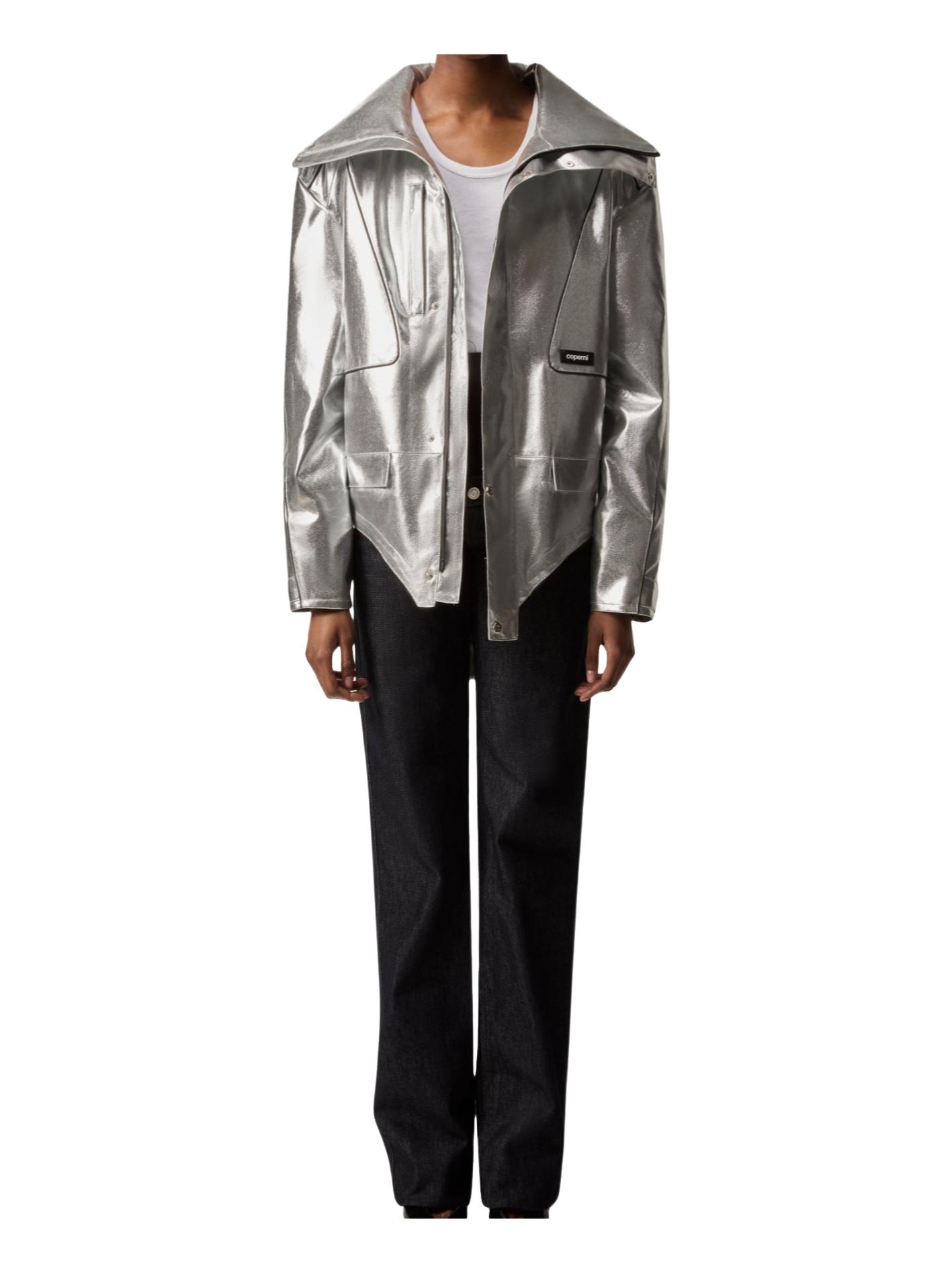 COPERNI Coperni Long Sleeve Jacket with Detachable Logo Detail