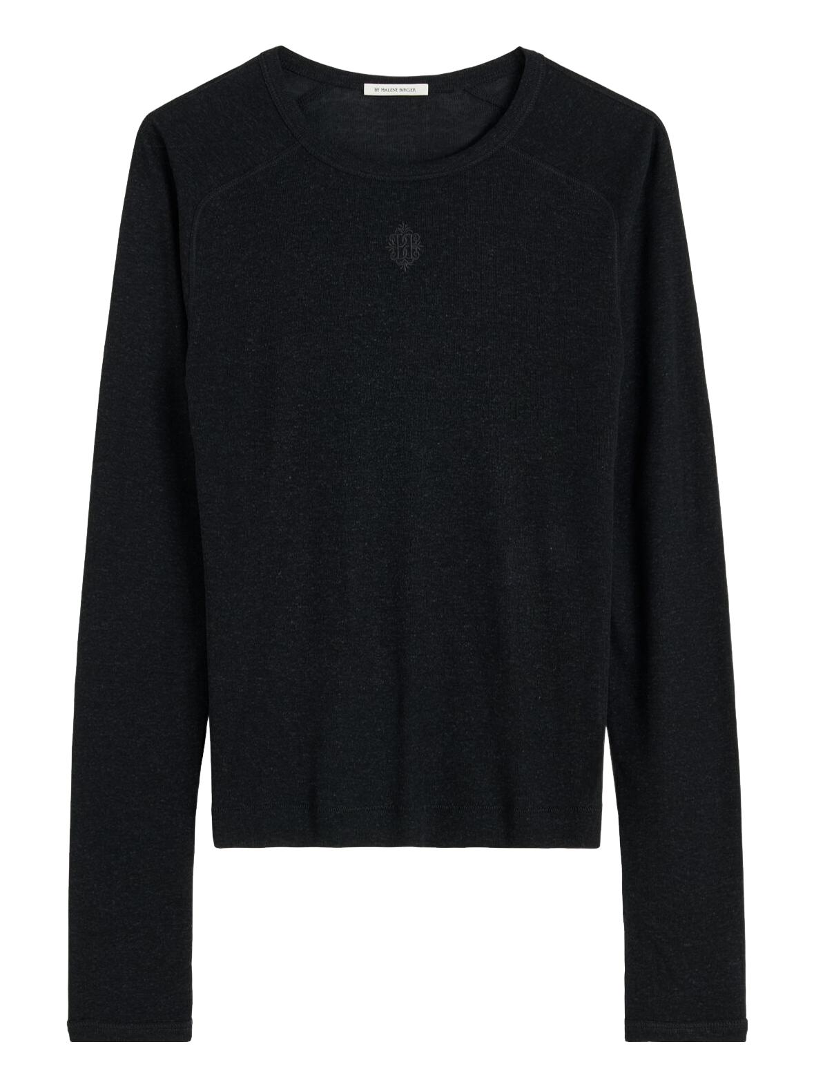 BY MALENE BIRGER By Malene Birger Fritha Long-Sleeved T-Shirt with Embroidered Logo