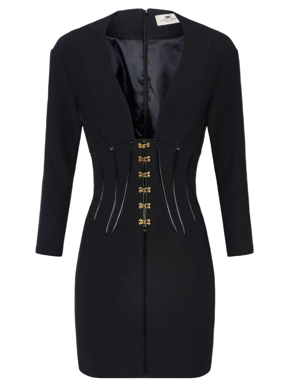 ELISABETTA FRANCHI Elisabetta Franchi Corset Detail Mini Dress