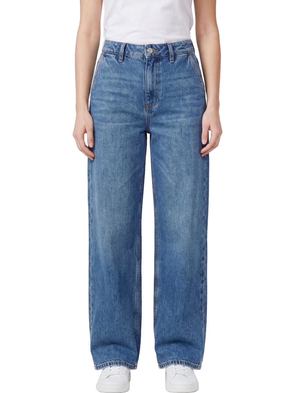 MAGDA BUTRYM Magda Butrym High-Waisted Palazzo Jeans in Denim