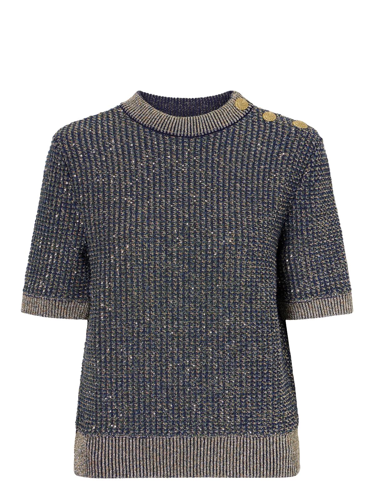 BALMAIN Balmain Embellished Tweed Sweater