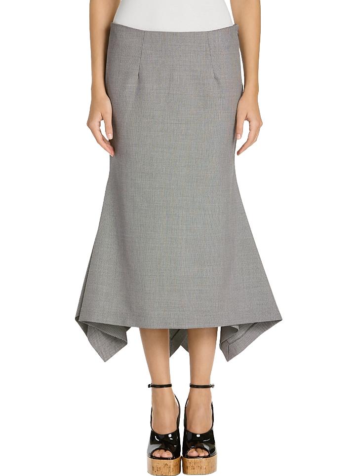 ATTICO The Attico Asymmetrical Midi Skirt