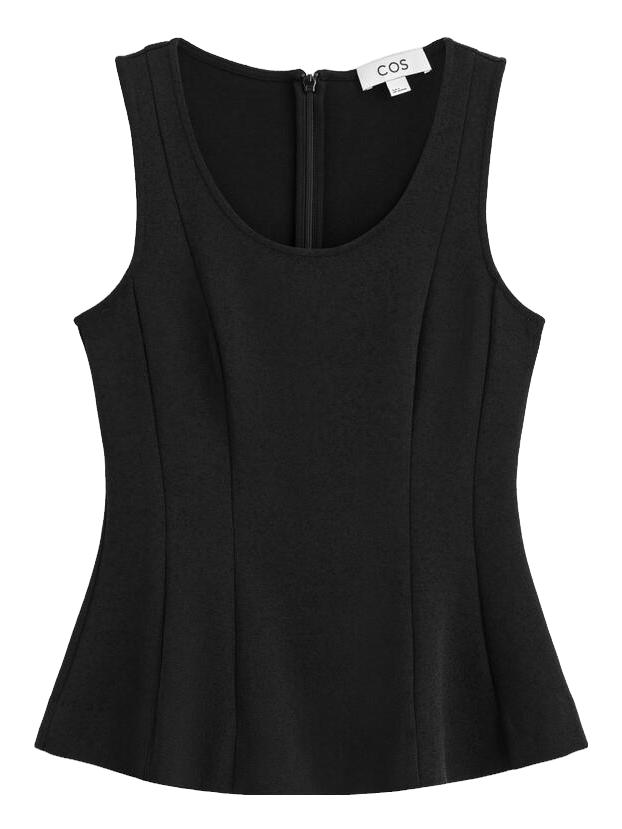 COS COS Sculpted Paneled Jersey Top