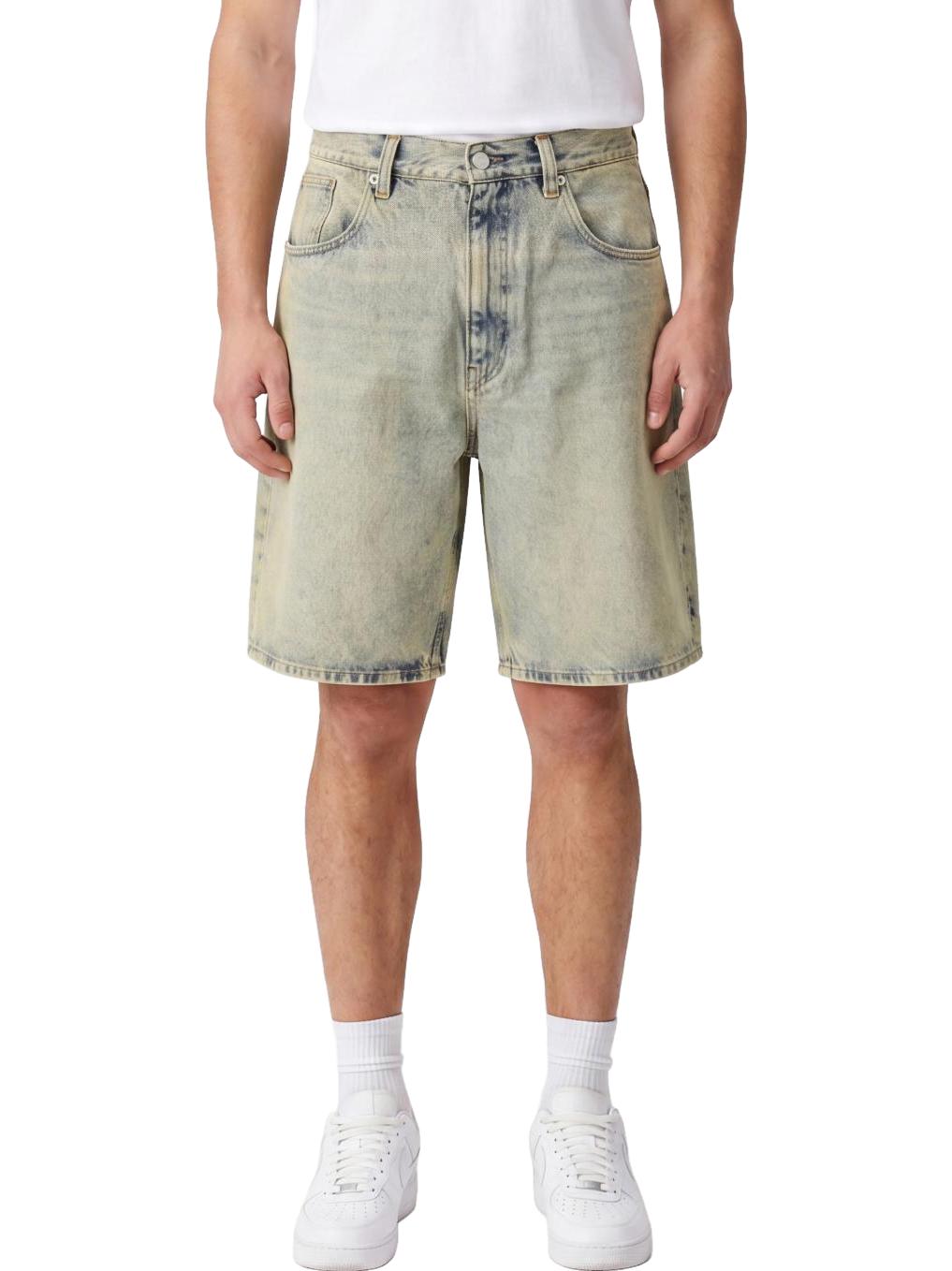SUNFLOWER Sunflower 5-Pocket Cotton Denim Knee-Length Shorts