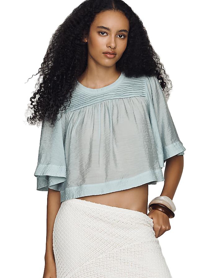 ANTHROPOLOGIE By Anthropologie Seamed Yoke Top