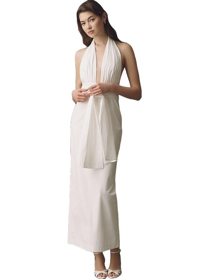 SHONA JOY Shona Joy Campbell Halter Maxi Dress