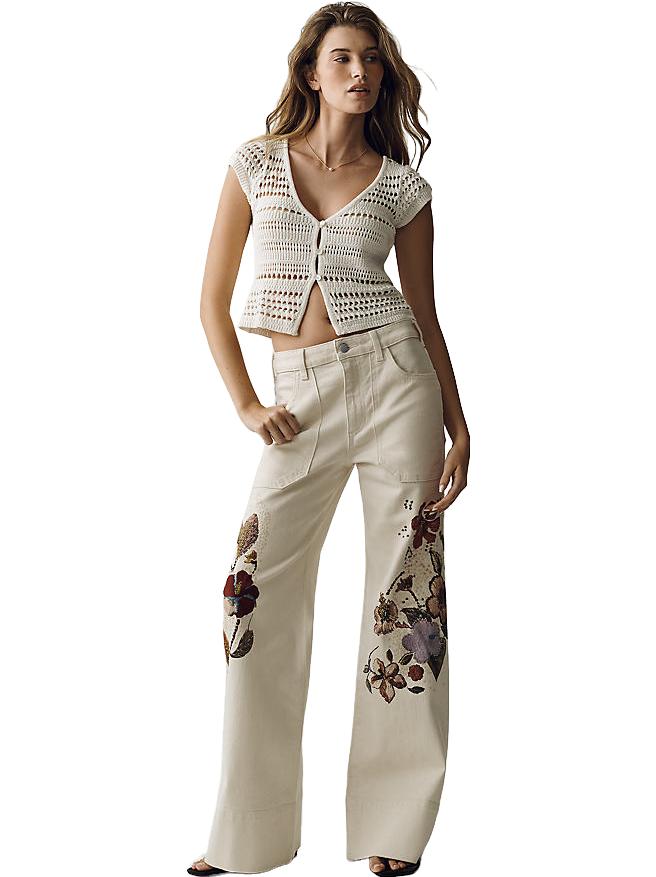 PILCRO Pilcro Rylan High-Rise Relaxed Flared Jeans