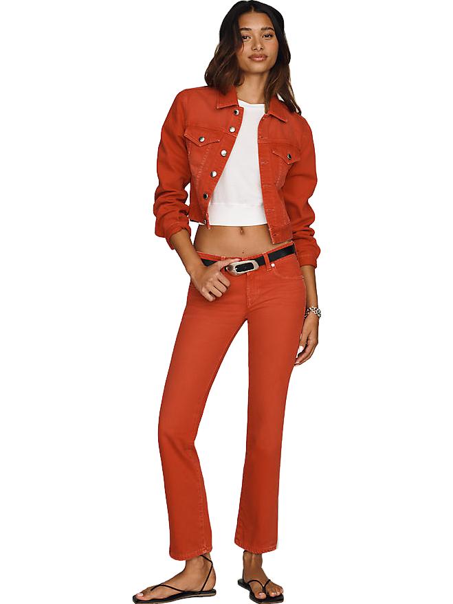 7 FOR ALL MANKIND 7 For All Mankind Cigarette Low-Rise Straight-Leg Jeans