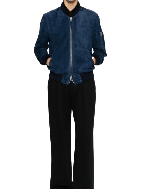 TOM FORD Tom Ford Ribbed Trim Bomber Jacket