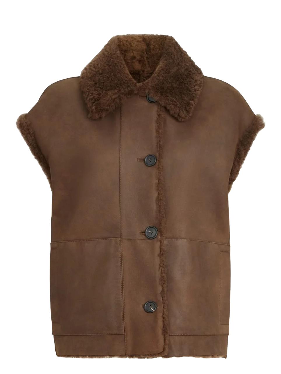 BRUNELLO CUCINELLI Brunello Cucinelli Reversible Shearling Vest