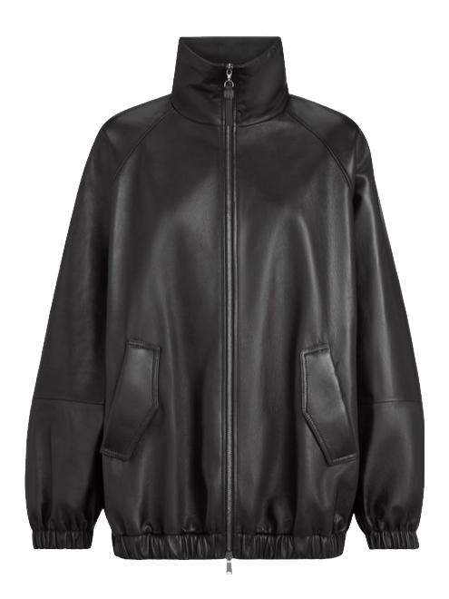 BRUNELLO CUCINELLI Brunello Cucinelli High Neck Zip Leather Jacket