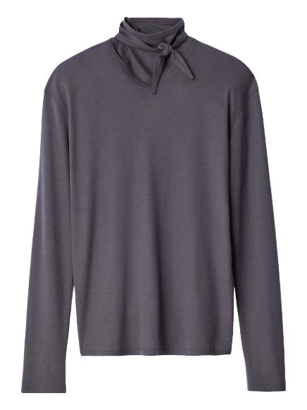 LEMAIRE Lemaire Tie-Detailed Long Sleeve T-Shirt
