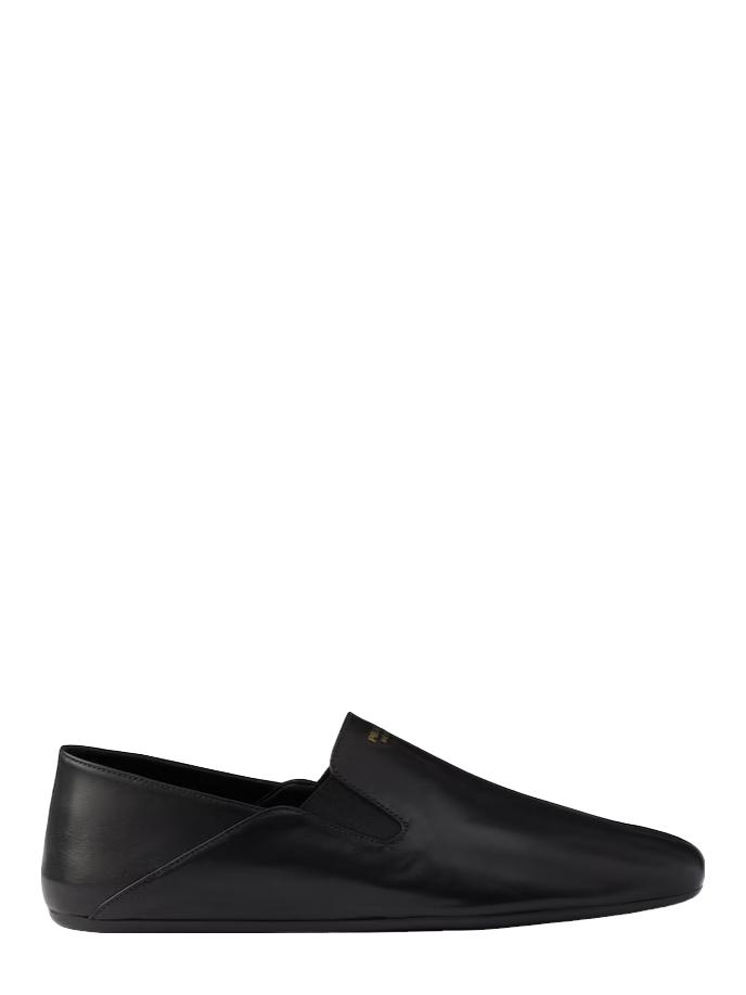PRADA Prada Logo Printed Slip-On Loafers