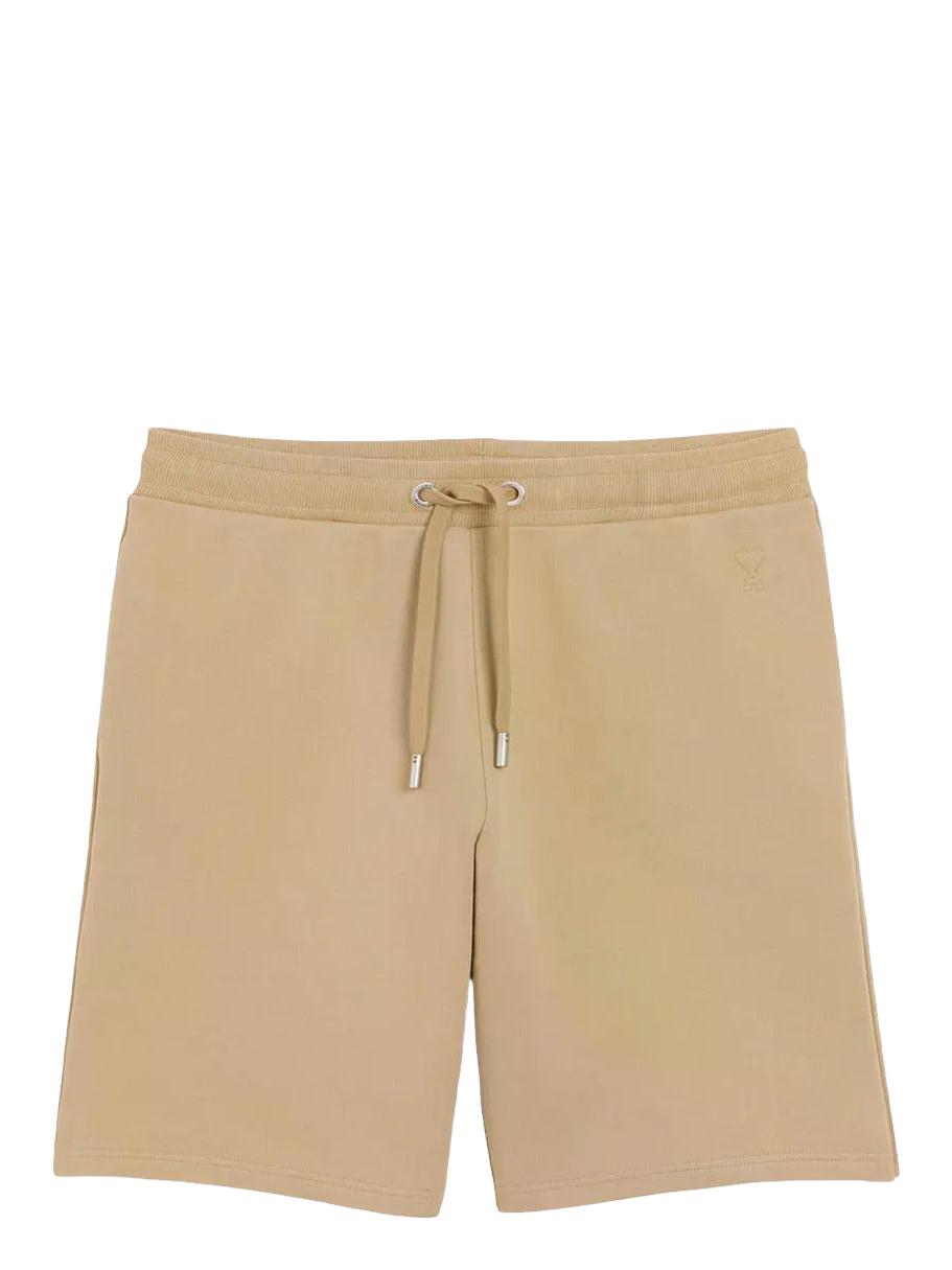 AMI AMI Paris Embossed Ami de Coeur Cotton Shorts