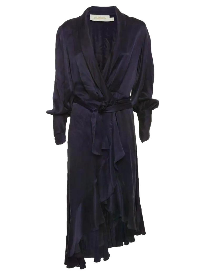 zimmermann waverly wrap midi dress New ZIMMERMANN Waverly Wrap Midi Dress Size AU2 M