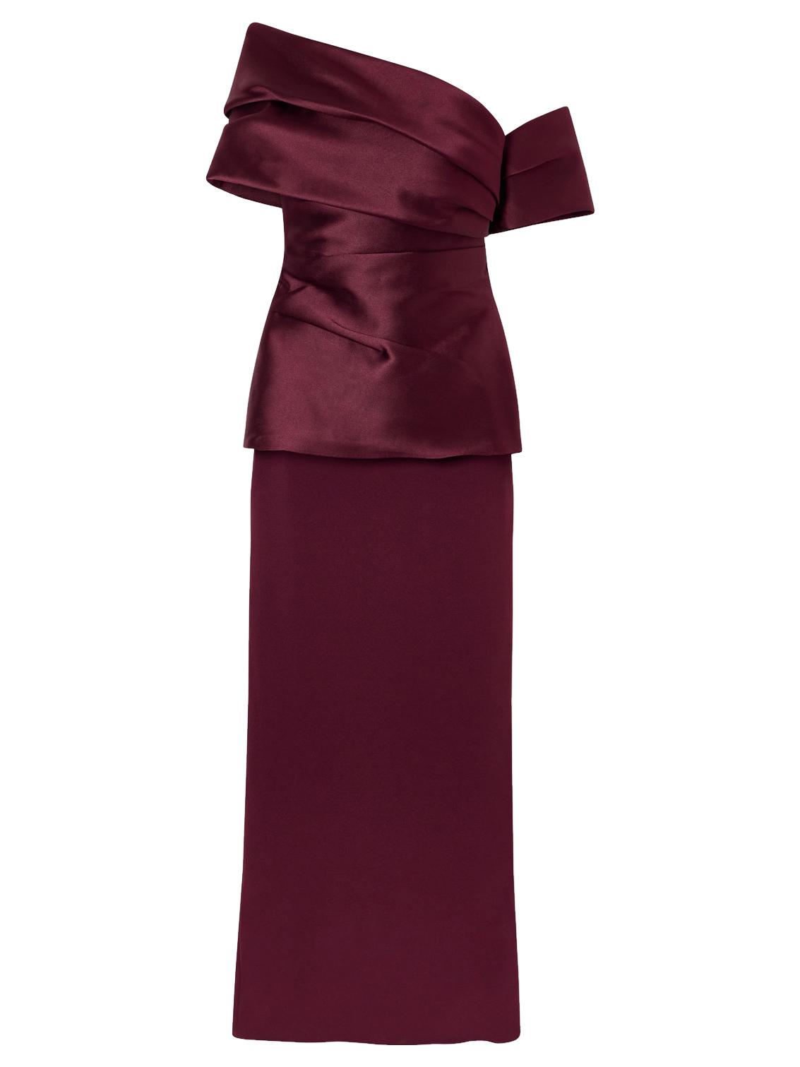 SOLACE LONDON Solace London Lucine Off-the-Shoulder Gown