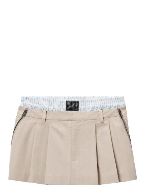 ALEXANDER WANG Alexander Wang Pleated Mini Skorts