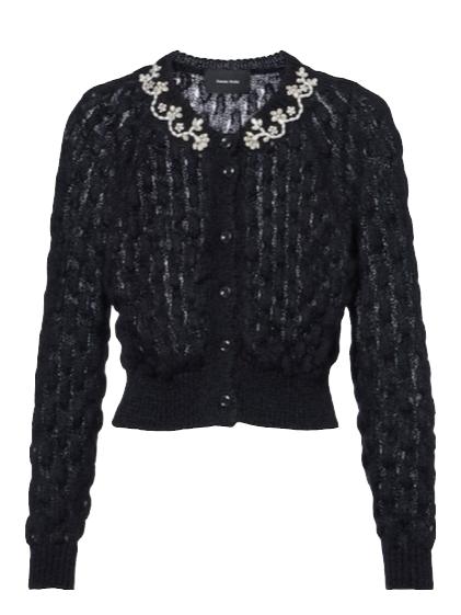 SIMONE ROCHA Simone Rocha Split-Hood Wool-Blend Jacket