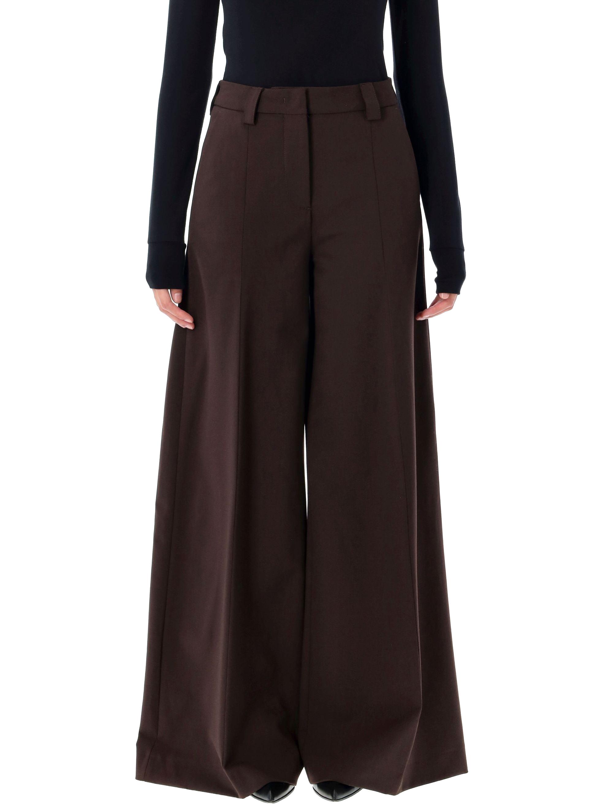 PATOU Wide-Collar Silk Blouse