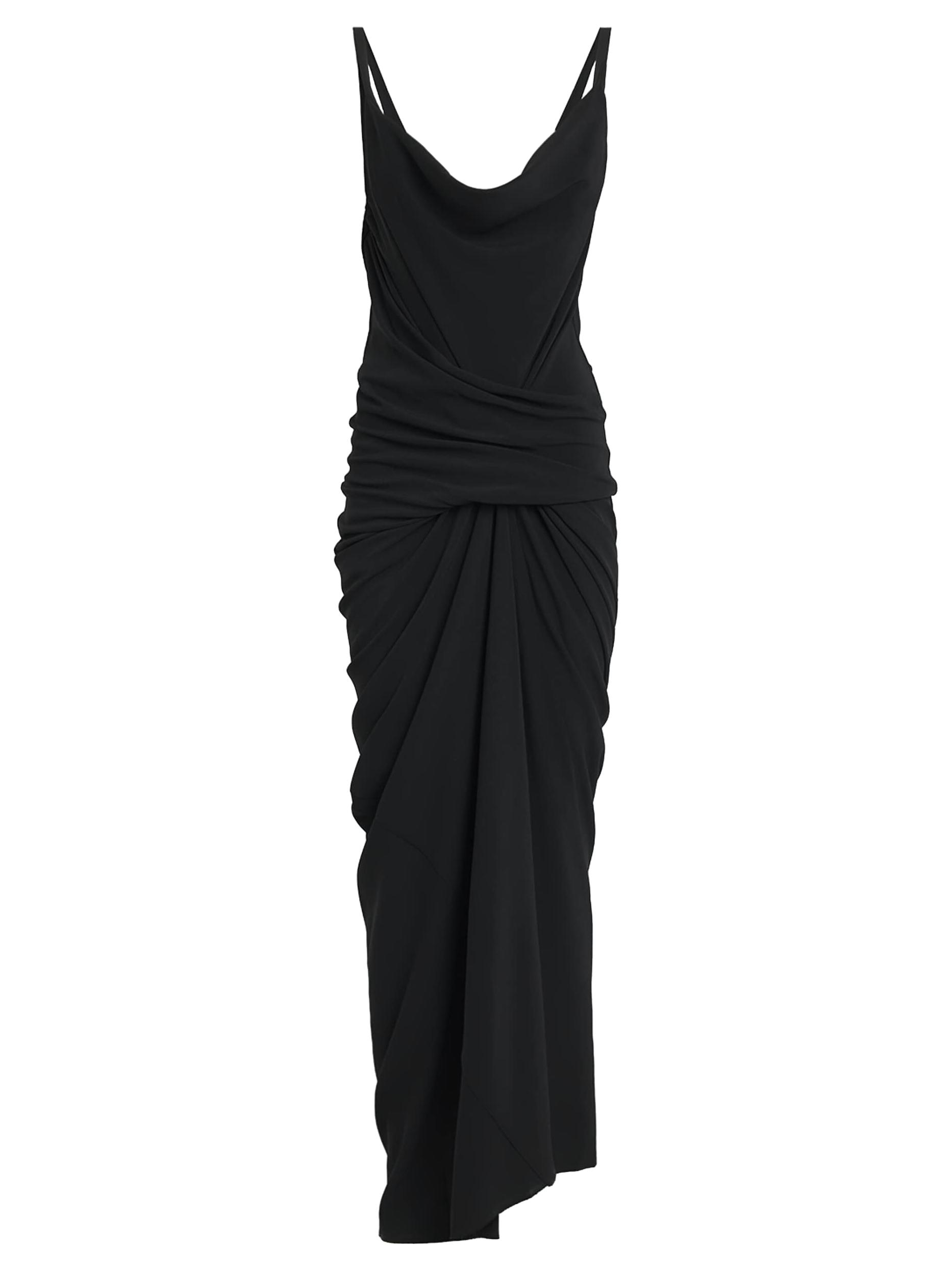 RICK OWENS Rick Owens Gathered Maxi Dress