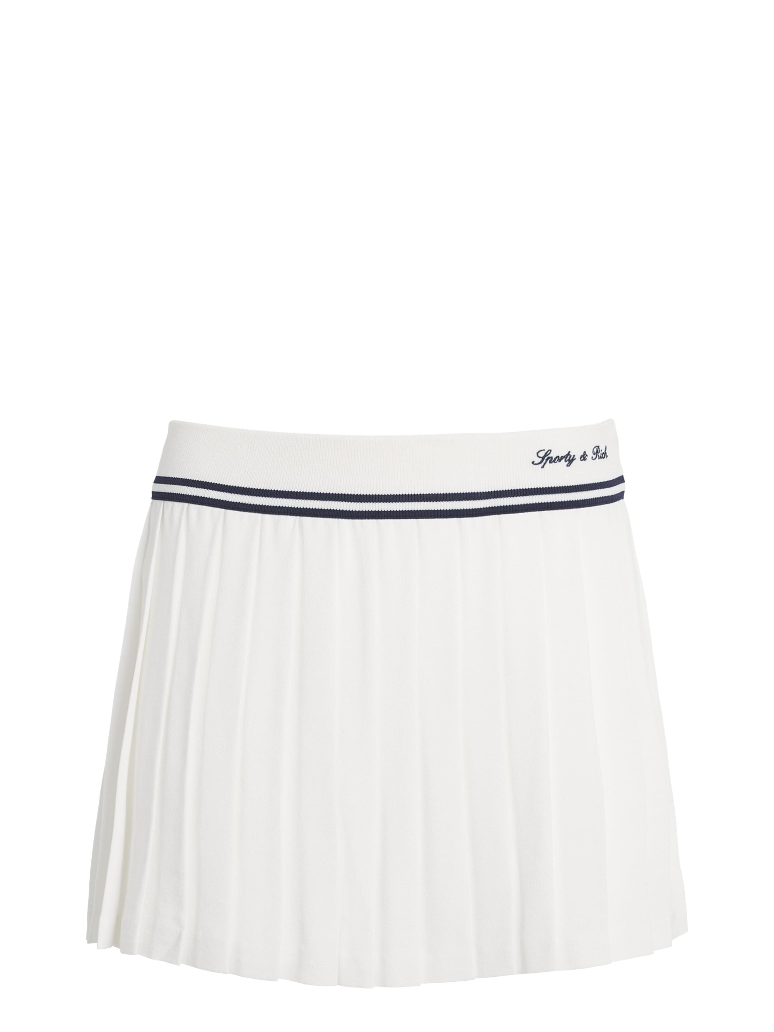 SPORTY & RICH Sporty & Rich Abigail Pleated Mini Skirt