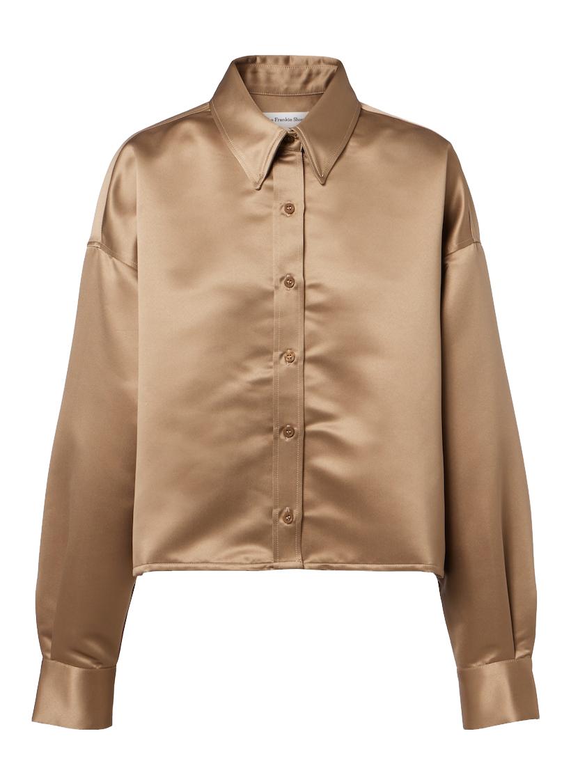 THE FRANKIE SHOP arlen satin shirt