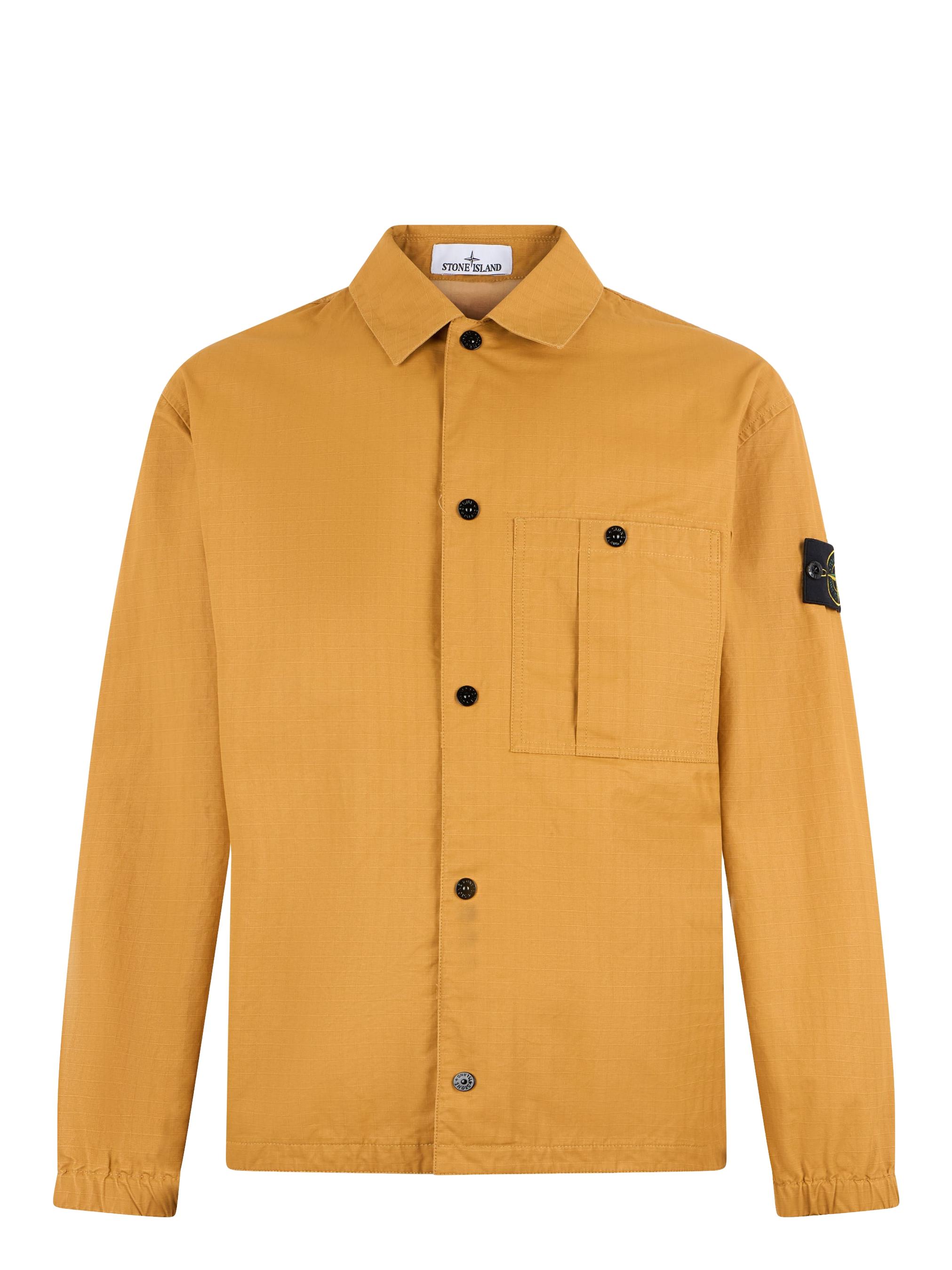 STONE ISLAND Stone Island Logo-Patch Shirt Jacket